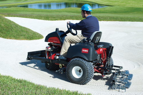New Sand Pro® Attachments Score With Courses - Toro Advantage